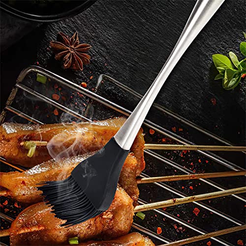 Basting Brush, Silicone Brush, Basting Brush for Cooking, Heat Resistant, Food Brush for BBQ, Baking