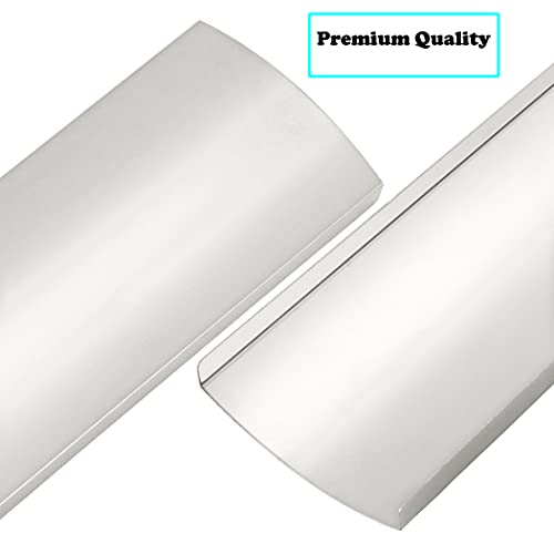 SUONA 15 5/8 Inch SS Heat Plates Shield for Kenmore 148.45961610 148.23683310 148.20125510 148.16656011 148.34176411 Grill Replacement Parts for Master Forge P3018 SH3118B Heat Diffuser 4 Pack ST-45-4