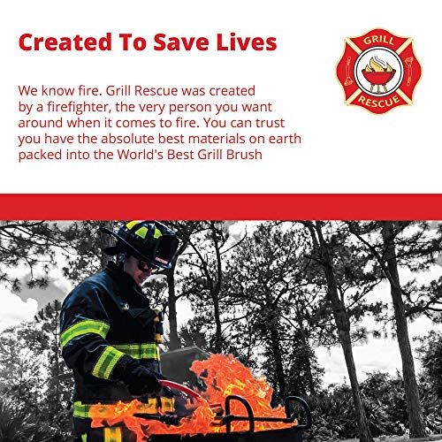 Grill Rescue BBQ Replaceable Scraper Cleaning Head, Bristle Free - Durable and Unique Scraper Tools for Cast Iron or Stainless-Steel Grates, Barbecue Cleaner (Replaceable Cleaning Head)