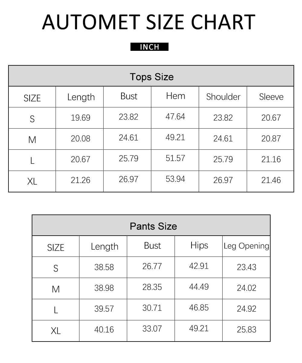 AUTOMET Womens Matching Lounge Sets 2 Piece Outfits Loungewear Sweatsuits Long Sleeve Crop Tops Wide Leg Sweatpants Two Piece Fall Clothes Winter Going Out Workout Spring Pajamas Fashion 2023
