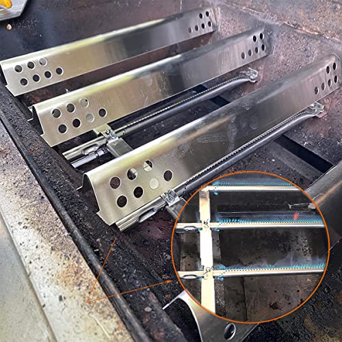 FIRXZYMZ Replacement Parts Kit for Charbroil Performance 5 Burner 463347519, 475 4 Burner 463347017 463673017 463376018P2, Heat Plates Burner Grills Adjustable Crossover Tube
