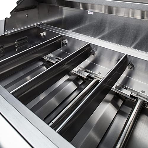 Outdoor Kitchen 3 Burner Built In Propane Gas Grill (Head Only) - 25 Inch Drop In Three Burner Backyard Grill Station Liquid Propane LP By Blaze Grills