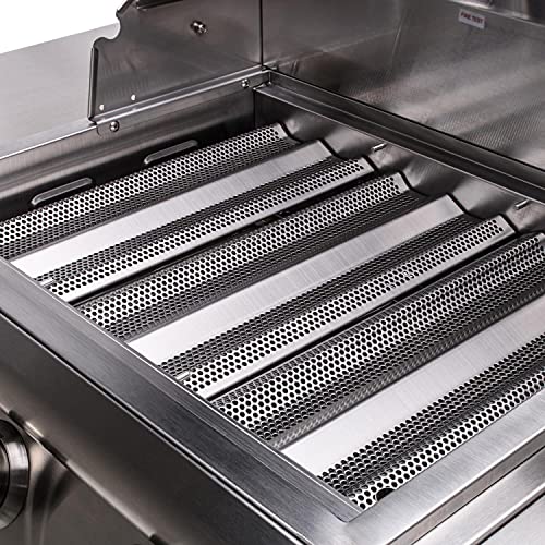 Outdoor Kitchen 3 Burner Built In Propane Gas Grill (Head Only) - 25 Inch Drop In Three Burner Backyard Grill Station Liquid Propane LP By Blaze Grills