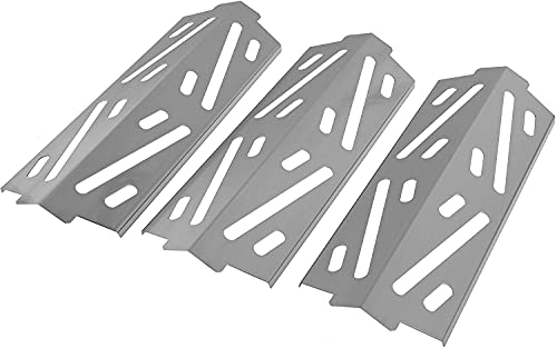 BBQ-PLUS 66032/66795 Flavorizer Bars and 66040 Heat Deflector Grill Parts Replacement for Weber Genesis II E/ES 310 Series (2017 and Newer) Gas Grills