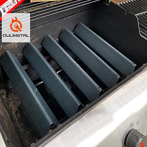 QuliMetal 7636 15.3β Flavorizer Bars and 7639 Cooking Grates for Weber Spirit I and II 300 Series Grills with Front Controls
