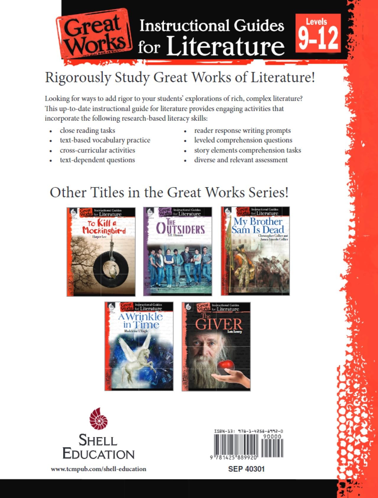 Fahrenheit 451: An Instructional Guide for Literature - Novel Study Guide for High School Literature with Close Reading and Writing Activities (Great Works Classroom Resource)