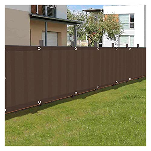 ALBN Balcony Privacy Protective Screens 85% Blockage with Eyelet Outdoor Windshield, for Fence/Garden/Yard Wall/Site Privacy Protective (Color : Brown, Size : 1.8x2m)