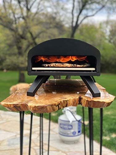 Bertello Outdoor Pizza Oven Everything Bundle - Gas, Wood & Charcoal Fired Outdoor Pizza Oven. Portable Pizza Oven AS SEEN ON SHARK TANK - PATENT PENDING