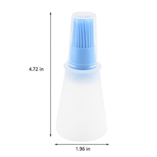 4 pcs Silicone Oil bottle brush, BBQ/Pastry Basting Brushes,Silicone Cooking Grill Barbecue Baking Pastry Oil/Honey/Sauce Bottle Brush (Red, orange, green, blue)