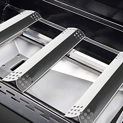 Htanch SN7371(4-Pack) SA4251(4-Pack) 14 9/16" Heat Plate and Burner for Sunbeam 720-0697 Nexgrill 720-0697,Nexgrill 720-0783C, 720-0783E Grill Master 720-0697, Nexgrill 720-0697 720-0783C 720-0783E