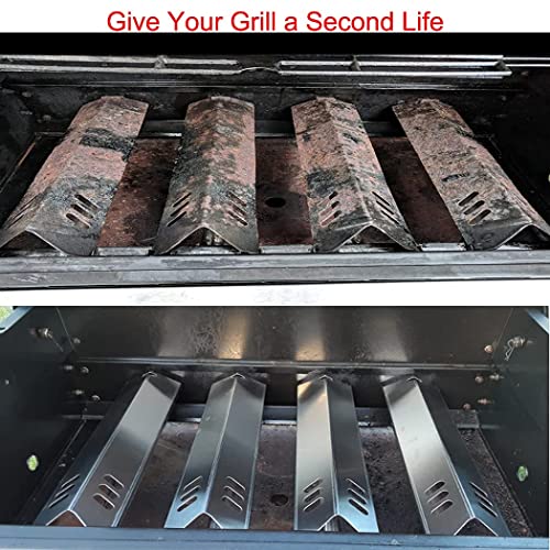 SUONA Grill Heat Plate Shield for Dyna-Glo 6 Burner DGF600SSP DGB610SS DGF934BMP 70-01-179 5 Burner DGF510SBP DGB515SDP-D Replacement Part for Backyard BY13-101-001-12/13 6 Pack ST-08-6