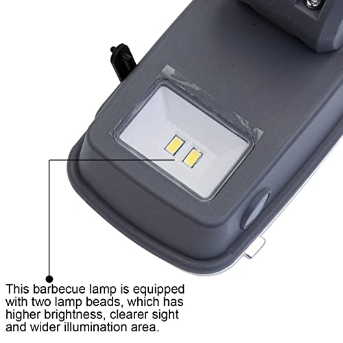 Grill Lighting LED Handle Grill 'N Go Light ,BBQ Grill Light Outdoor, Fits Weber ,Traeger Grill - Grey
