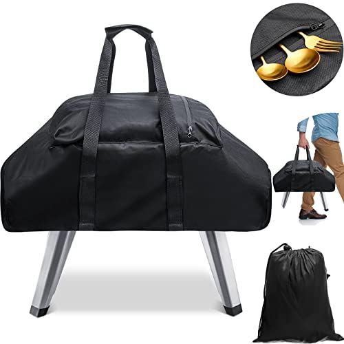 Tessco Pizza Oven Cover Compatible with OoniKoda 16 Waterproof Pizza Accessories Portable Pizza Grill Cover Outdoor Heavy Duty Gas Pizza Oven Carry Accessories with Pocket
