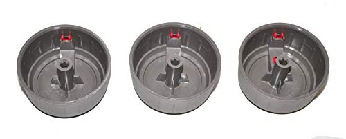 Weber 67029 Set of 3 Main Burner Control knobs Spirit II 310 Series Grills, Model Years 2017 and Newer.