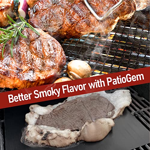 PatioGem Reusable Grill Mesh Mat, Grill Mats for Outdoor Grill Nonstick BBQ Mats for Grilling, Grill Set of 3, Nonstick Grill Mesh Mat, Mats for Grilling, BBQ Accessories Mesh Grill Mat -15.75” x 13”
