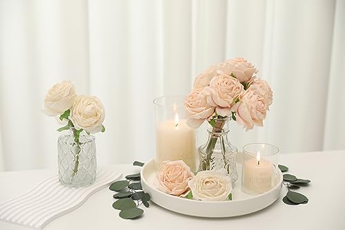 Glass Bud Vases Set of 16 Pcs, Small Bud Vases in Bulk, Christmas Decoration Vases for Centerpieces, Clear Bud Vases for Rustic Wedding Centerpieces, Home Table Flower Decor