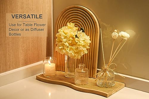 Glass Bud Vases Set of 16 Pcs, Small Bud Vases in Bulk, Christmas Decoration Vases for Centerpieces, Clear Bud Vases for Rustic Wedding Centerpieces, Home Table Flower Decor