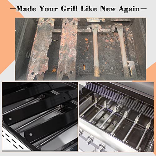 Adviace Replacement Grill Parts for Brinkmann 810-4580-S 810-4580-SB 810-4580-F, Replacement Brinkmann 810-4580-S Burner Tubes & Heat Plates