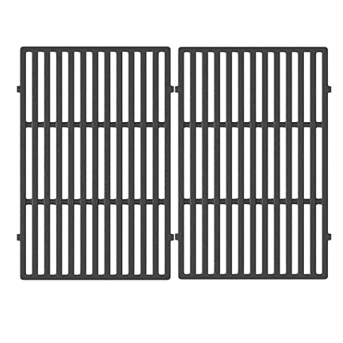 Blackhoso 7638 7639 7527 65906 Grill Grates for Weber Spirit E-310 E-320 S-310 300 Series Spirit II E-310 SP320 Cast Iron Grids Weber Smokefire ex4 ex6 Grates, Genesis Gold B/C Gas Grills