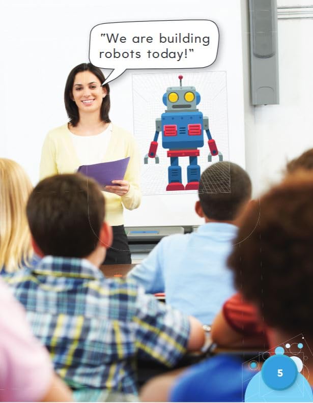 Teacher Created Materials 27344 STEM Robots 3-D Shapes (Stem: Mathematics Readers)