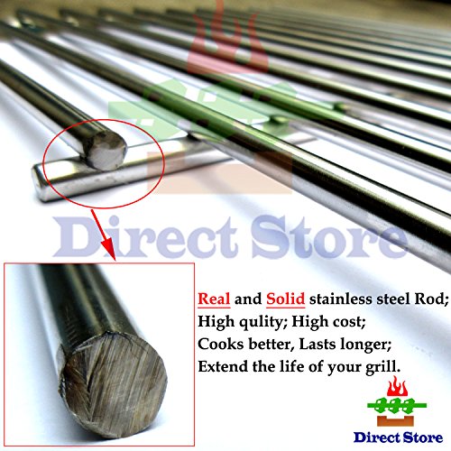 Direct Store Parts Kit DS111 (4-Pack) Solid Stainless Steel Cooking grids Replacement for Turbo,Perfect Flame, Perfect Flame Gas Grill (4)