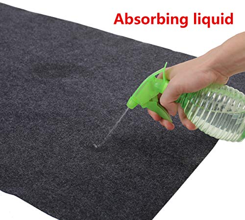 Gas Grill Mat,Premium BBQ Mat and Grill Protective Mat—Protects Decks and Patios from grease splashes,Absorbent material-Contains Grill Splatter,Anti-Slip and Waterproof Backing,Washable (36" x 36")