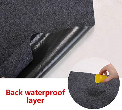 Gas Grill Mat,Premium BBQ Mat and Grill Protective Mat—Protects Decks and Patios from grease splashes,Absorbent material-Contains Grill Splatter,Anti-Slip and Waterproof Backing,Washable (36" x 36")