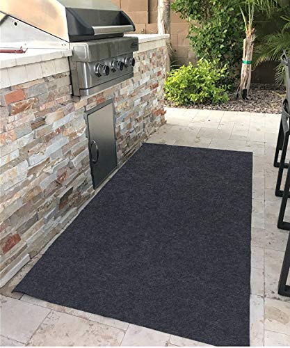Gas Grill Mat,Premium BBQ Mat and Grill Protective Mat—Protects Decks and Patios from grease splashes,Absorbent material-Contains Grill Splatter,Anti-Slip and Waterproof Backing,Washable (36" x 36")