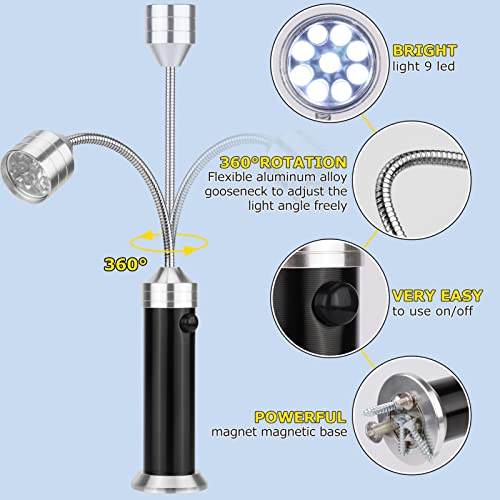 Barbecue Grill Light for Outdoor Grill,BBQ Grill Lights with Magnetic Base,Super-Bright LED,360 Degree Flexible Gooseneck, BBQ Grilling Accessories for Outdoor