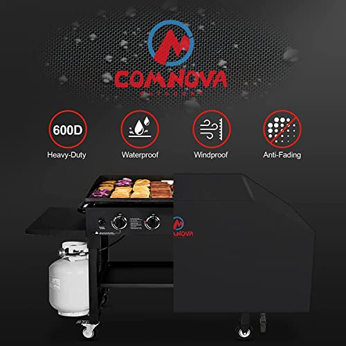 Comnova Griddle Cover for Blackstone Griddle 36 Inch - 600D Flat Top Grill Cover for Blackstone 4 Burner Griddle Heavy Duty & Waterproof, Outdoor 36" Griddle Cover for Blackstone 1554, 1825 and More