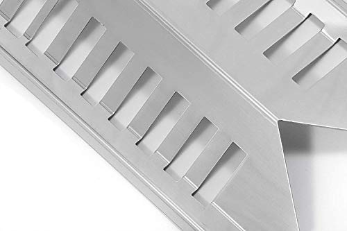 Htanch SN6061(1-Pack) 19.5625 inch 16GA Stainless Steel Heat Plate Replacement for Select Broil-Mate and Fiesta,Master Forge Gas Grills