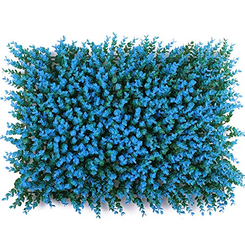YANXIAOPING Artificial Boxwood Hedges Panels, Faux Grass Wall, Shrubs Bushes Backdrop, Garden Privacy Screen Fence Decoration (Color : Multi-colored1, Size : 18pack)