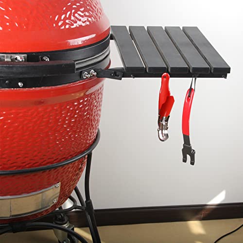 QQPOLE Grill Grate Lifter Gripper Set,Cooking Grid Lifter Grill Accessories,BBQ Lifter Tool for Kamado Joe Big Green Egg ，Easy to Move Grill and Grates