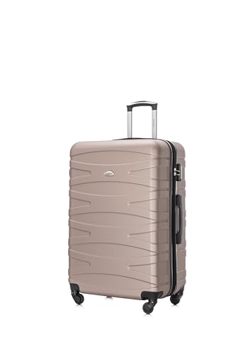 O ORNATE Luggage Sets 3 Piece Luggage Set - Hard luggage sets with spinner wheels and TSA Lock - Lightweight Expandable Suitcase Set (sizes 20",24",28") (champagne)