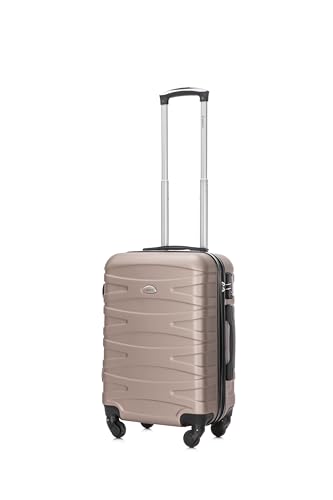 O ORNATE Luggage Sets 3 Piece Luggage Set - Hard luggage sets with spinner wheels and TSA Lock - Lightweight Expandable Suitcase Set (sizes 20",24",28") (champagne)