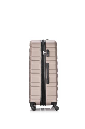 O ORNATE Luggage Sets 3 Piece Luggage Set - Hard luggage sets with spinner wheels and TSA Lock - Lightweight Expandable Suitcase Set (sizes 20",24",28") (champagne)