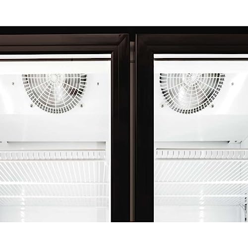 New Procool Refrigeration Glass 2 Door Upright Display Beverage Cooler Merchandiser; 35 Cubic Ft., 45" Wide