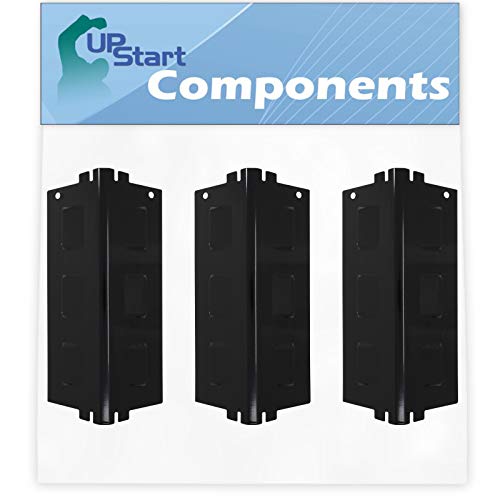 3-Pack BBQ Grill Heat Shield Plate Tent Replacement Parts for Charbroil 463453306 - Compatible Barbeque Porcelain Steel Flame Tamer, Flavorizer Bar, Vaporizer Bar, Burner Cover 11 3/4""