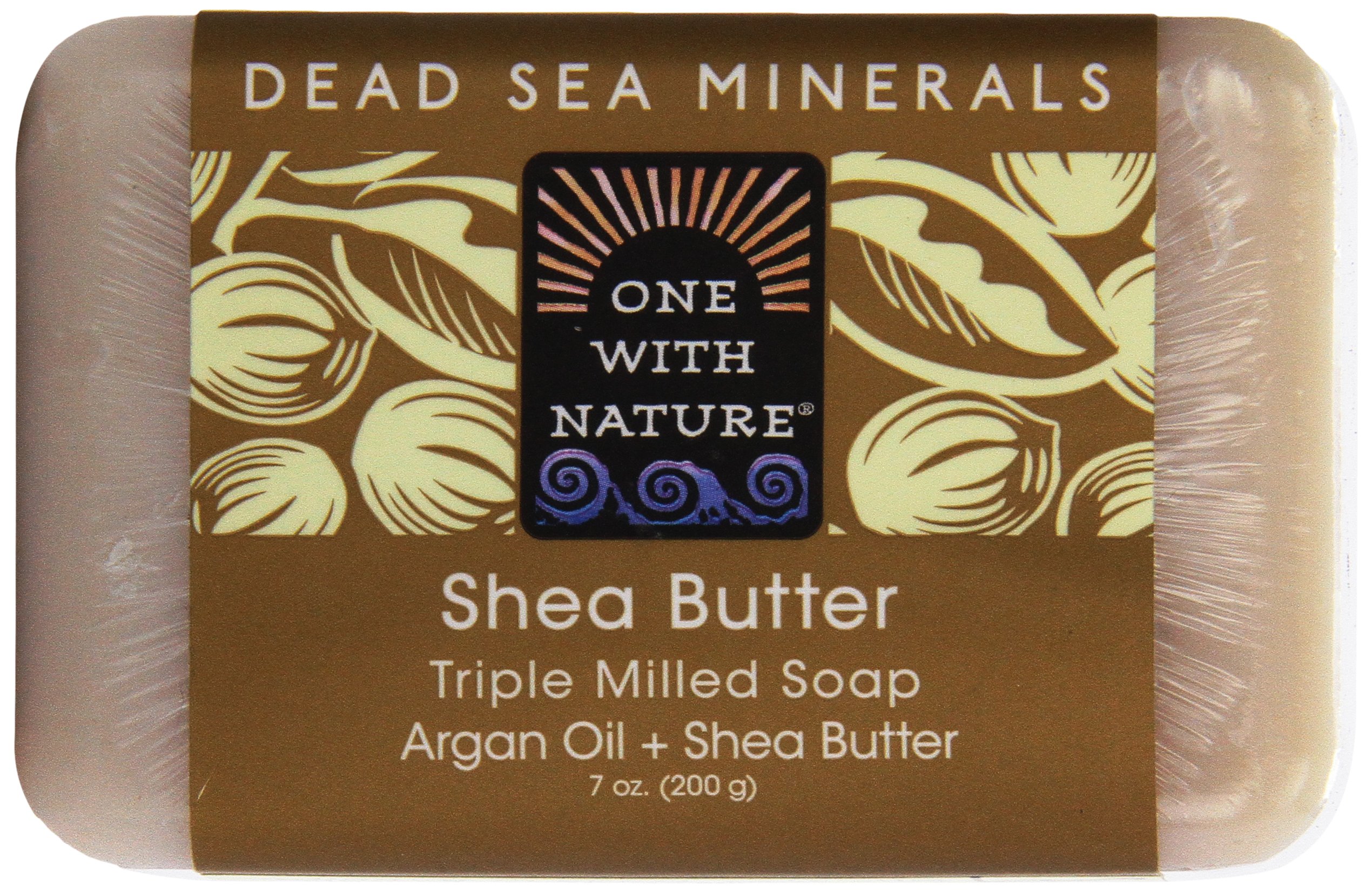 One With Nature, Dead Sea Mineral Bar Soap, Shea Butter, 7 oz