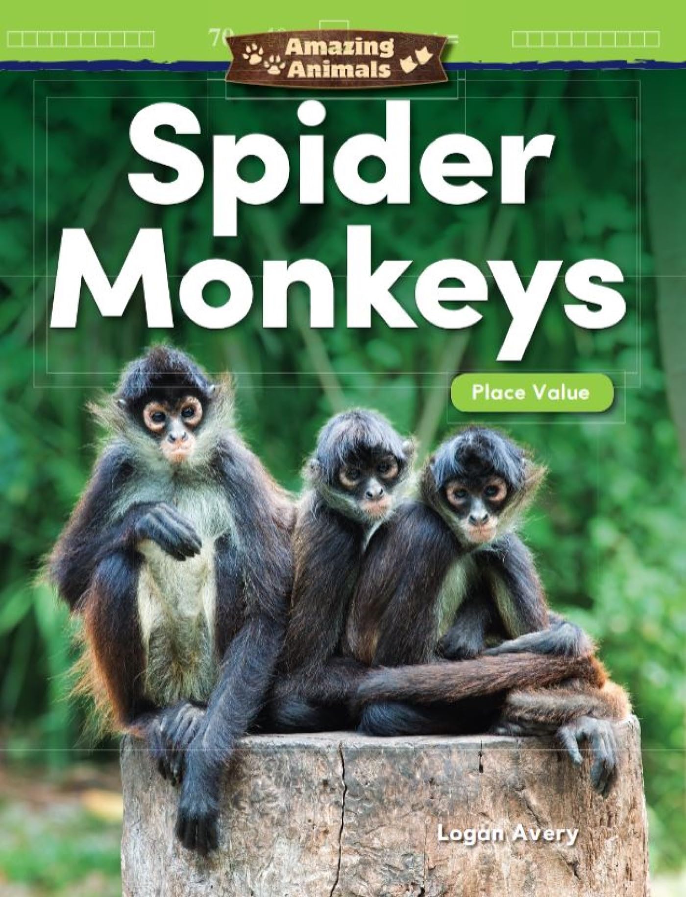 Teacher Created Materials 27329 Amazing Animals: Spider Monkeys: Place Value (Amazing Animals: Mathematics Readers)