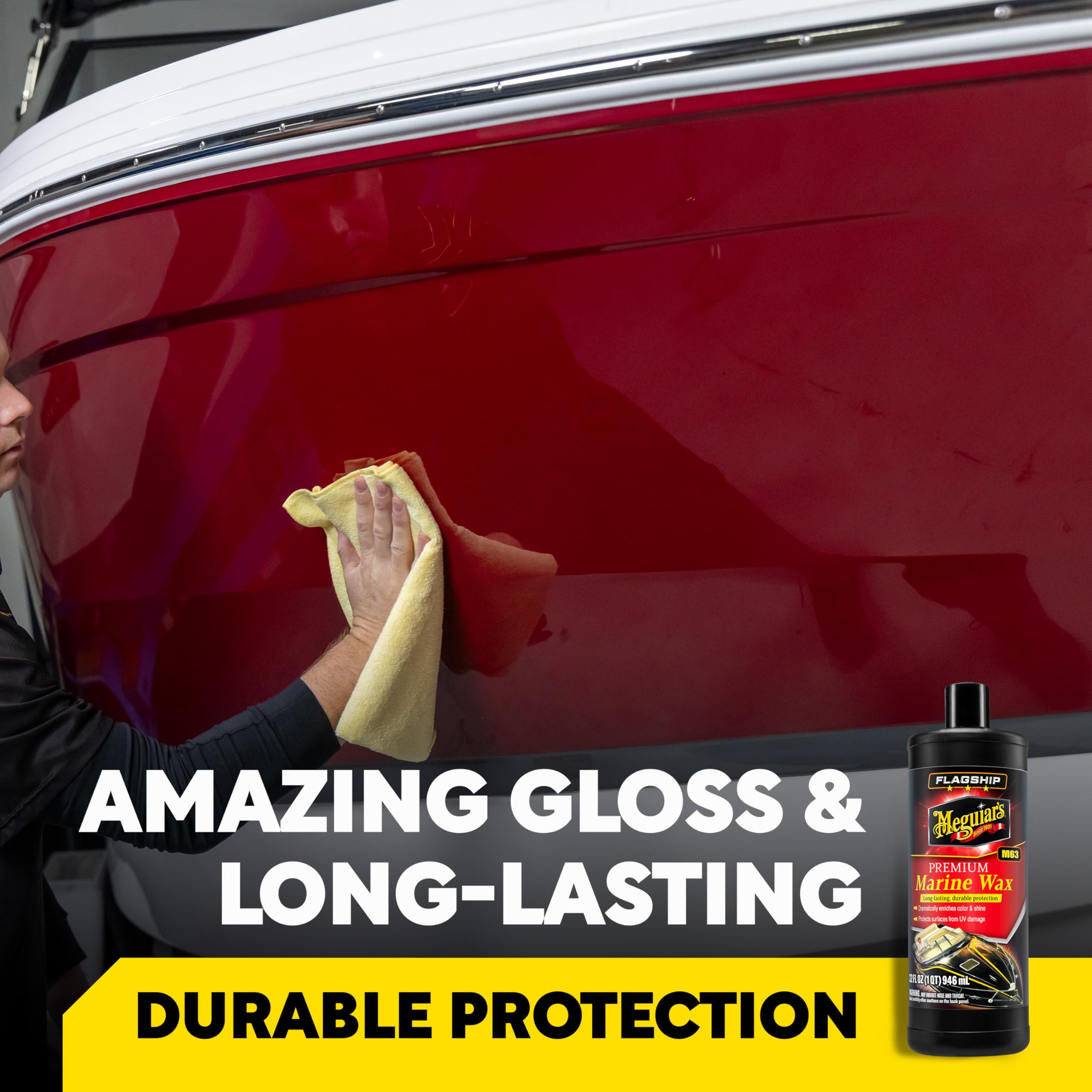 Meguiar's Flagship Premium Marine Wax, Boat Polish and Oxidation Remover - 32 Oz Bottle