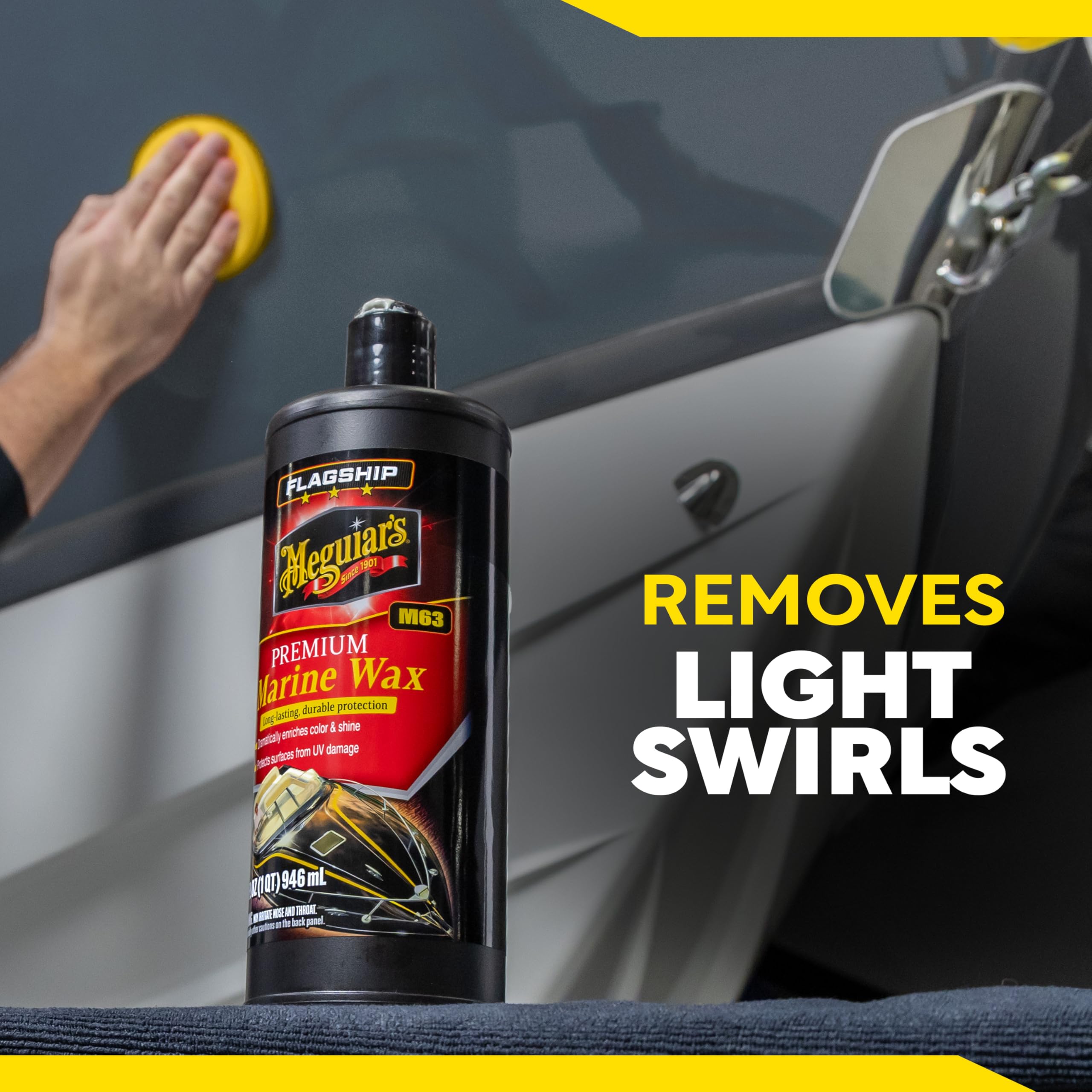 Meguiar's Flagship Premium Marine Wax, Boat Polish and Oxidation Remover - 32 Oz Bottle