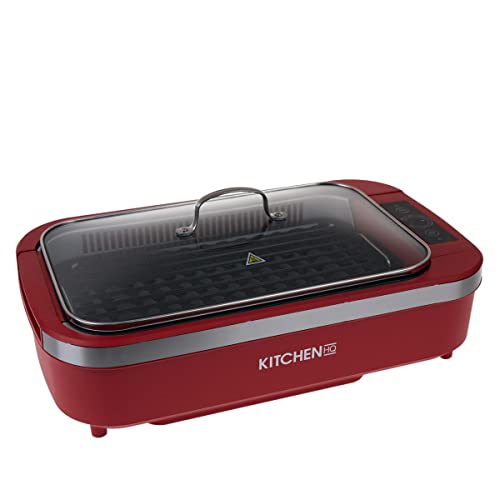 Kitchen HQ Smokeless Indoor Electric Barbecue Grill (Renewed)
