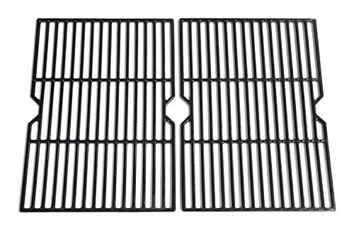 Hongso 18 1/4 Inch Porcelain Coated Cast Iron Grill Grate Cooking Grid Replacement for Charbroil 463268008, 80005665, CG-65P-CI, Thermos, Uniflame, Master Forge Gas Grill, g515-00b5-w1, PCF652