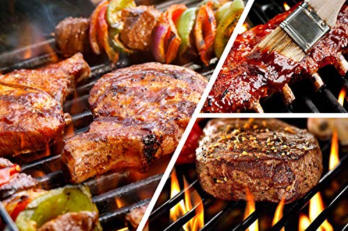 Hongso 18 1/4 Inch Porcelain Coated Cast Iron Grill Grate Cooking Grid Replacement for Charbroil 463268008, 80005665, CG-65P-CI, Thermos, Uniflame, Master Forge Gas Grill, g515-00b5-w1, PCF652