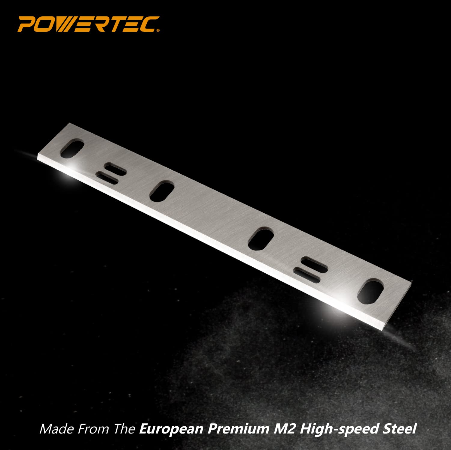 POWERTEC 6 Inch Jointer Blades for WEN 6560, 6560T, 6559, JT6561 Jointer, Replacement for 6560-083 Jointer Knives, Set of 2 (14815W)