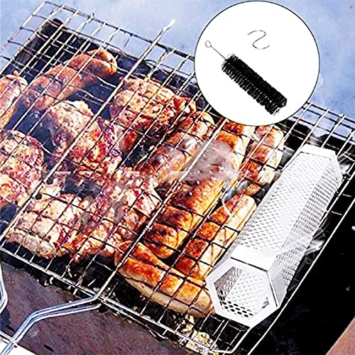 Fuoequl Pellet Smoker Tube 12" PerforatedBBQ Smoke Generator to Add Smoke Flavo