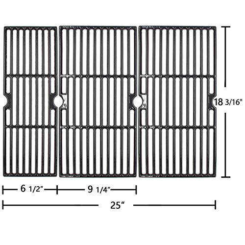 Hongso Grill Repair Kit Replacement for Charbroil 463349917 463347519 463347518 463347017 463342118 463335517 463332718 Models, Grill Grates Heat Plates Burner Tubes Included