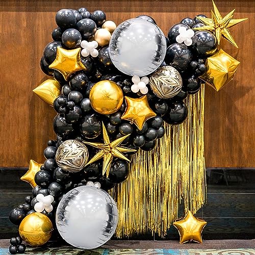 RUBFAC Silver Balloons 22 Inch, 6pcs 4D Round 360 Silver Chrome Balloon Silver Foil Balloon for Bachelorette Party Decorations, Silver Metallic Balloons for Baby Shower, Birthday and More