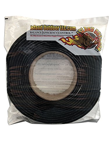 FireBlack 125 Black Nomex Self Stick Replacement for Big Green Egg Gasket High Temp w/LavaLock LG XL